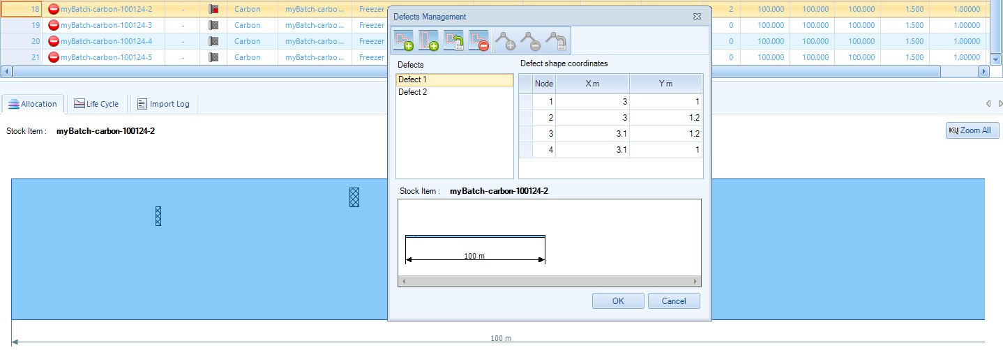 The challenge of defect management and nesting around defects.